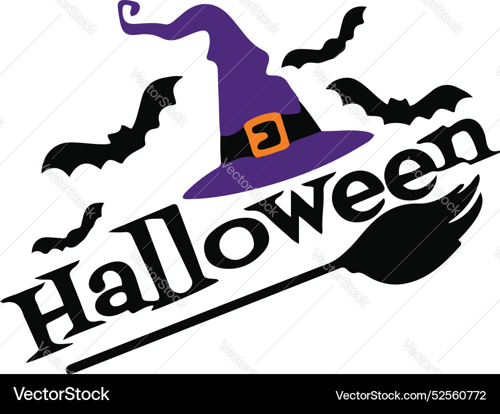 Halloween boo witch Royalty Free Vector Image - VectorStock