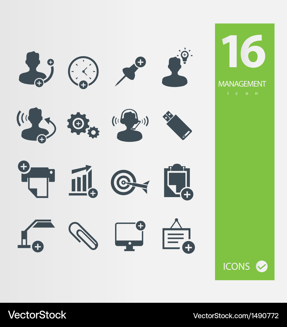 Management icon Royalty Free Vector Image - VectorStock