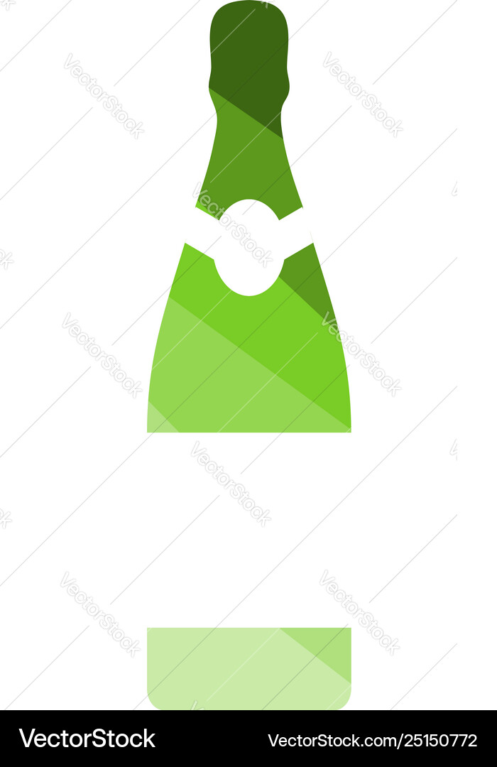 Party champagne and glass icon Royalty Free Vector Image
