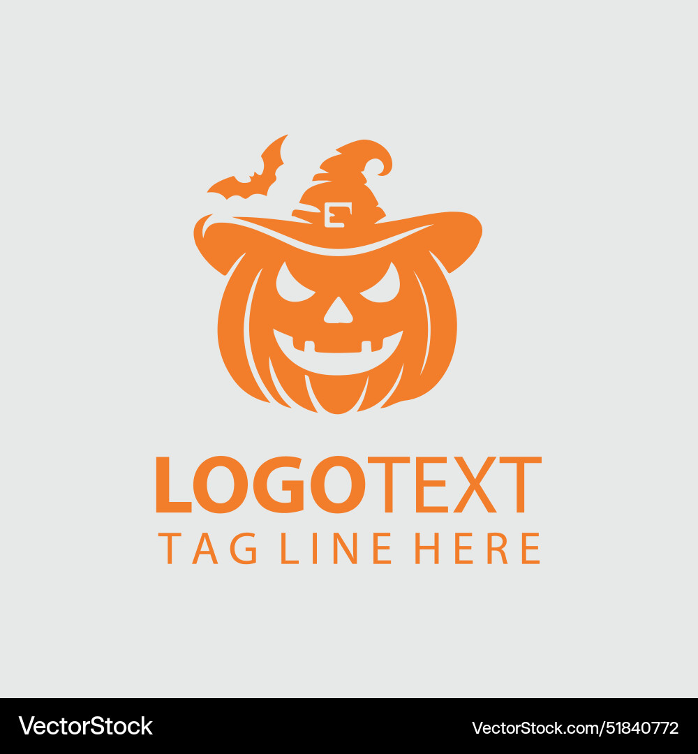 Pumpkin logo Royalty Free Vector Image - VectorStock