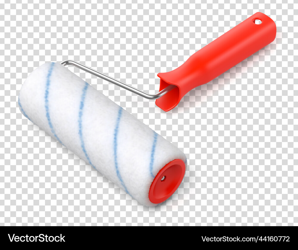 Realistic paint roller Royalty Free Vector Image