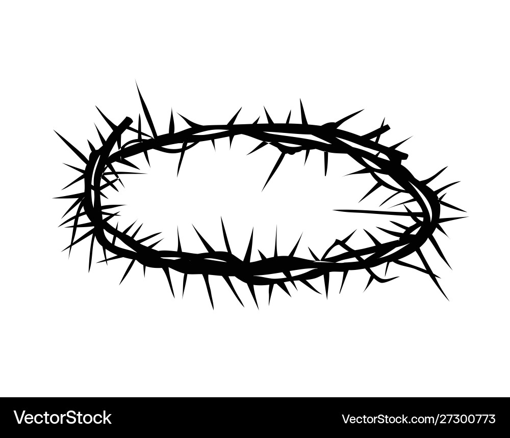 Crown thorns lord jesus Royalty Free Vector Image
