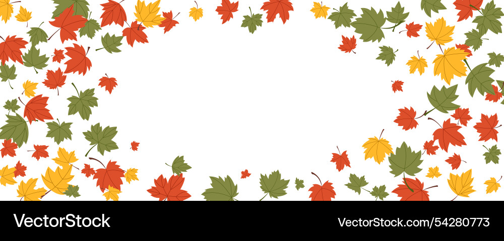 Fall season thanksgiving and holiday frame Vector Image