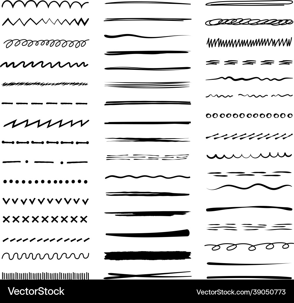 Hand Drawn Line Sketch Royalty Free Vector Image