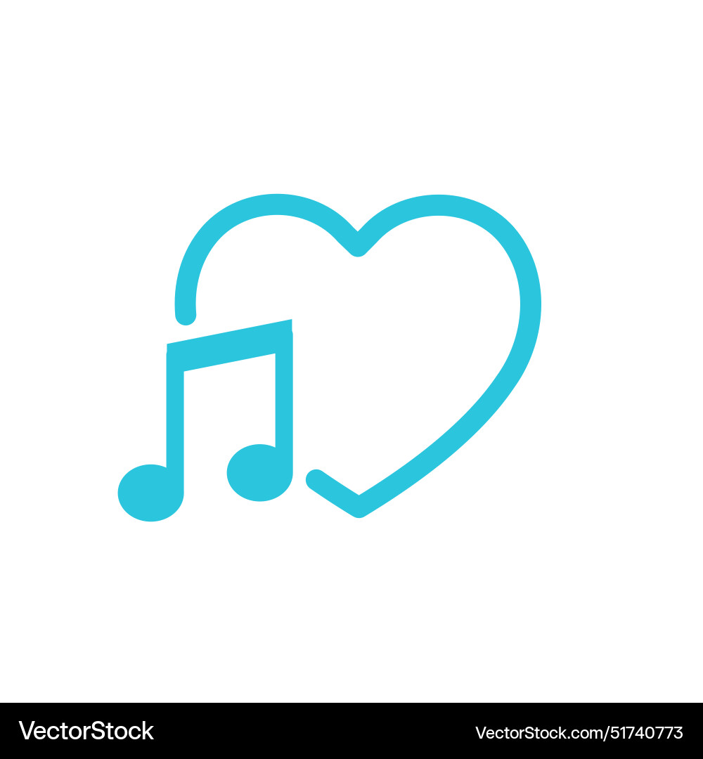 Song favorite music note icon isolated Royalty Free Vector