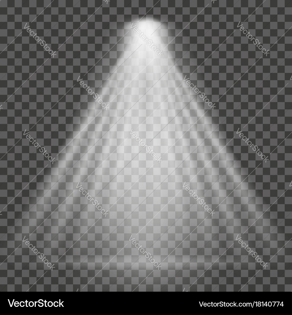 Bright Light Beam Spotlight Royalty Free Vector Image