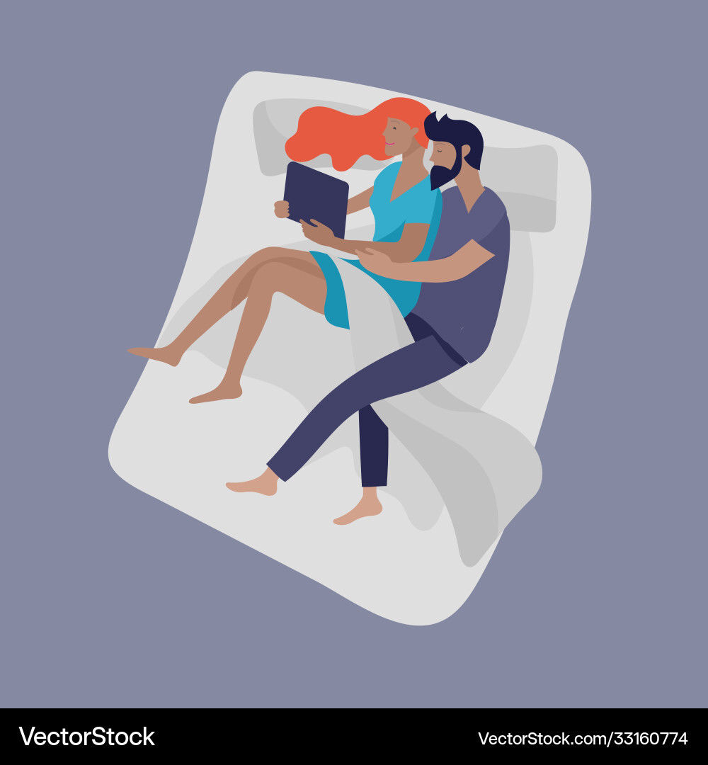 Collection sleeping people character family Vector Image