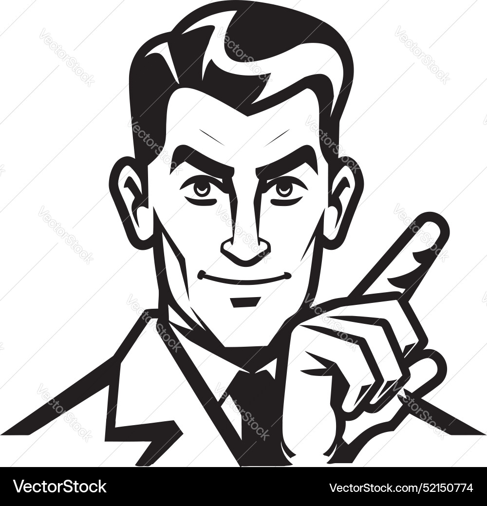 Communicative cartoon symbolic expression Vector Image