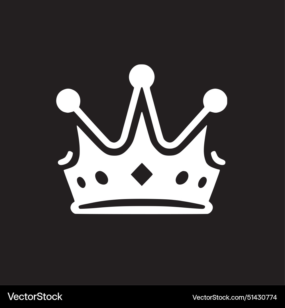 Crown - minimalist and simple silhouette Vector Image