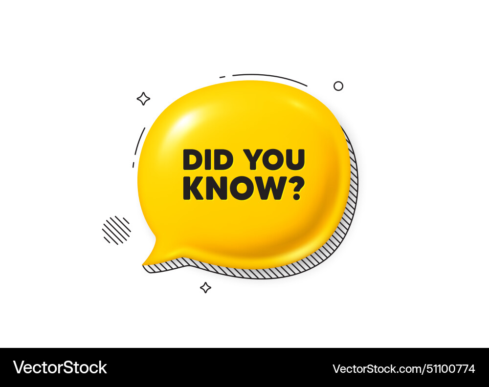 Did you know tag special offer question sign Vector Image