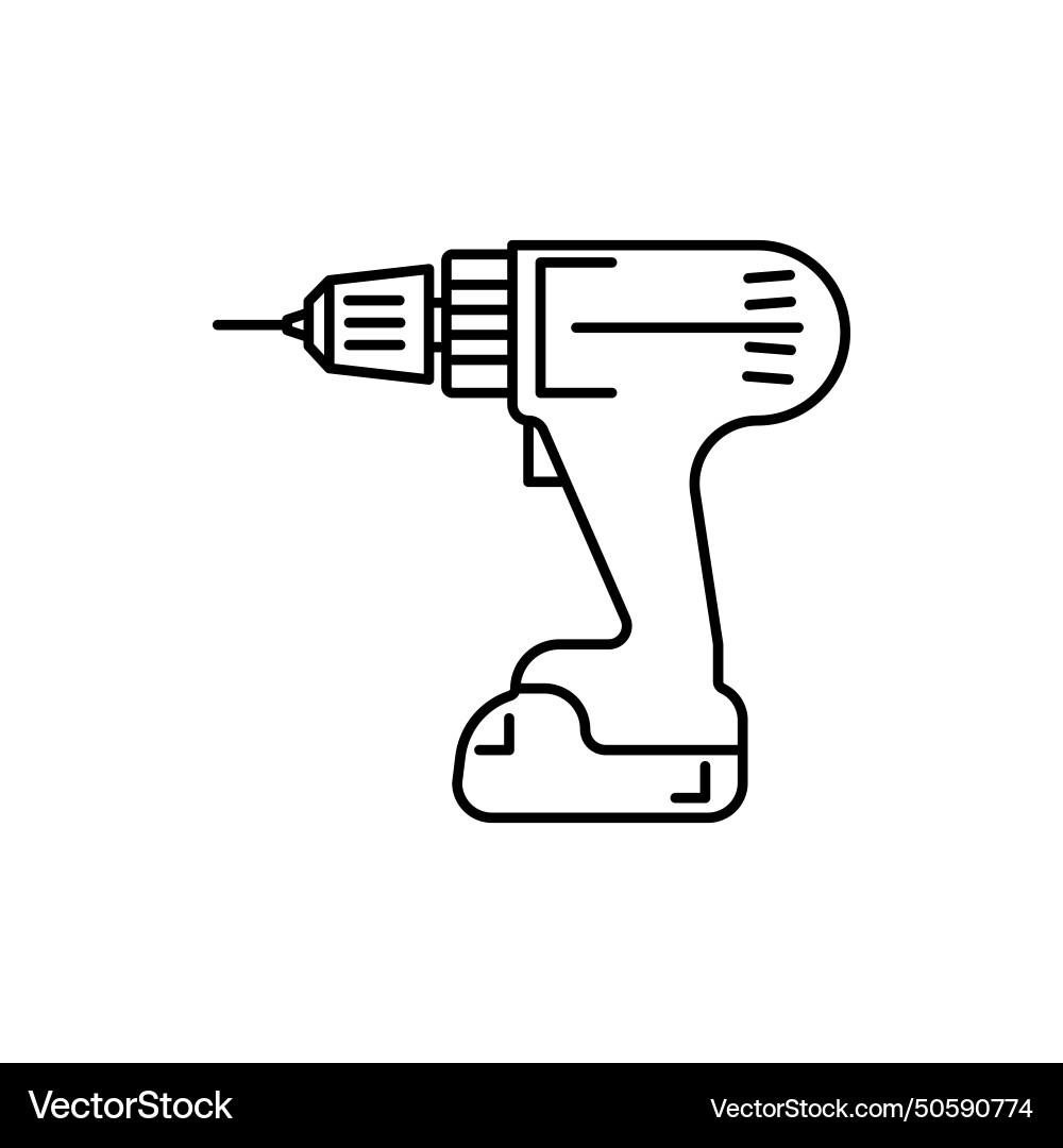 Drill icon symbol template for graphic Royalty Free Vector