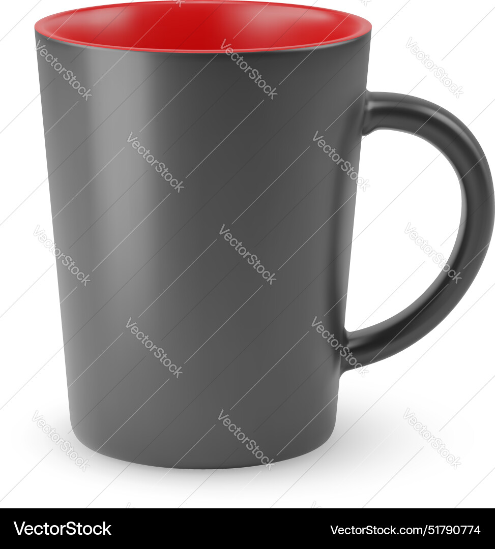 Empty cup Royalty Free Vector Image - VectorStock
