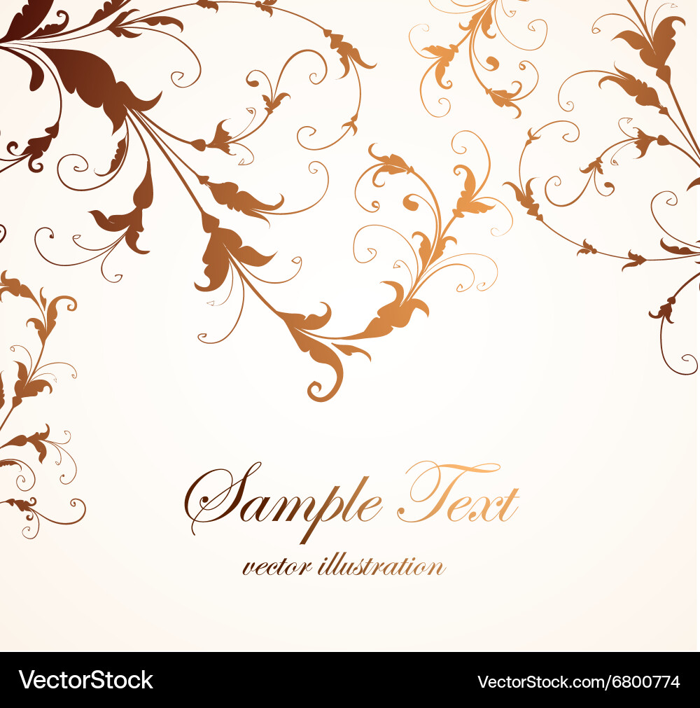 Filigree background design Royalty Free Vector Image