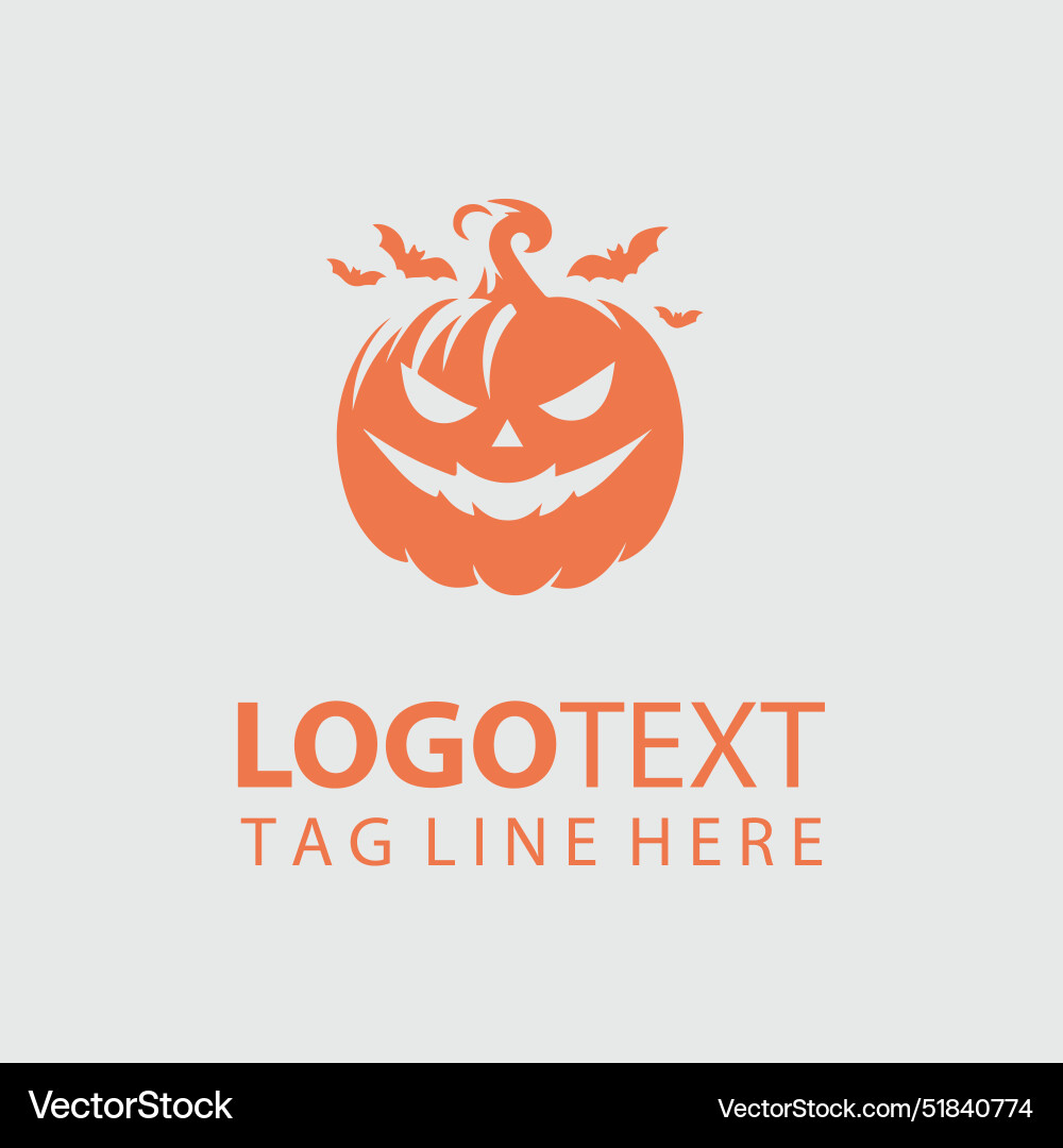 Pumpkin logo Royalty Free Vector Image - VectorStock