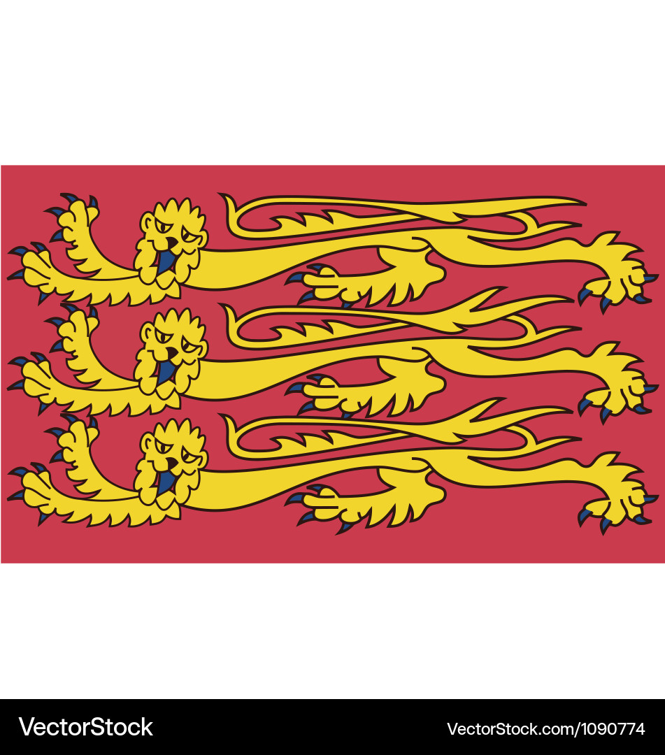 Royal banner of england Royalty Free Vector Image