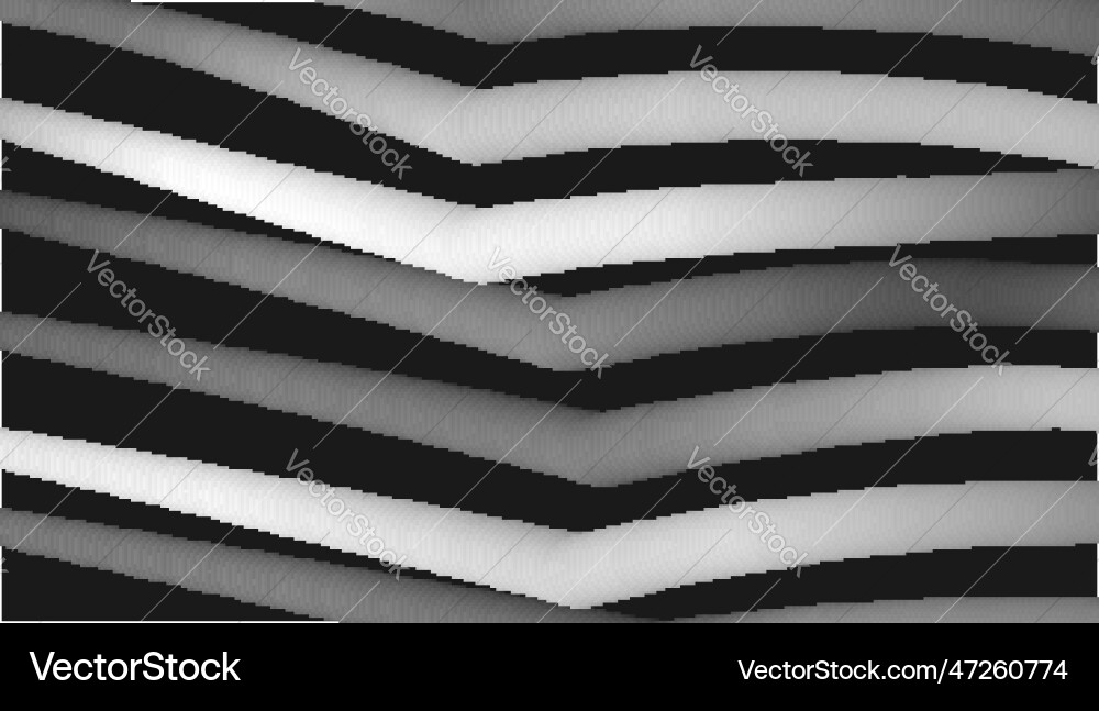 Wavy halftone pattern with center line Royalty Free Vector