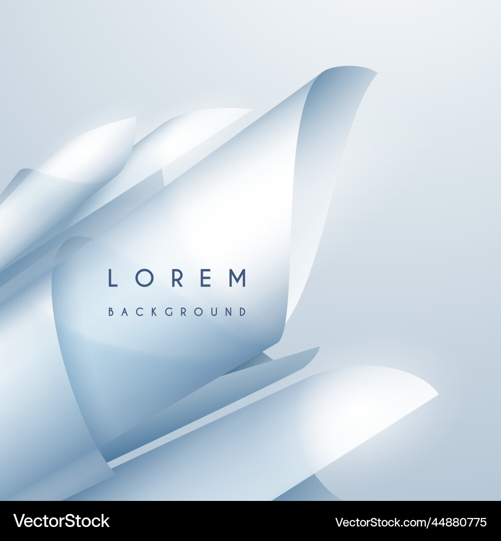Abstract white paper sheets background Royalty Free Vector