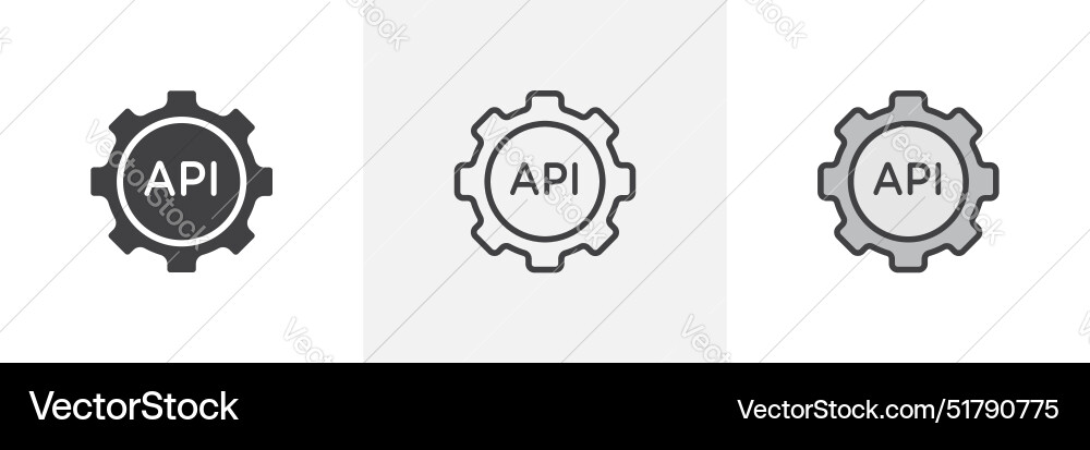 Api line icon set Royalty Free Vector Image - VectorStock Api line icon set Royalty Free Vector Image - VectorStock