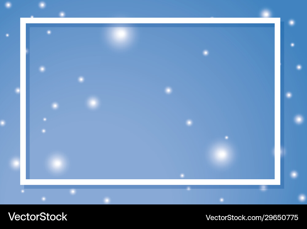 Blue background with white frame Royalty Free Vector Image