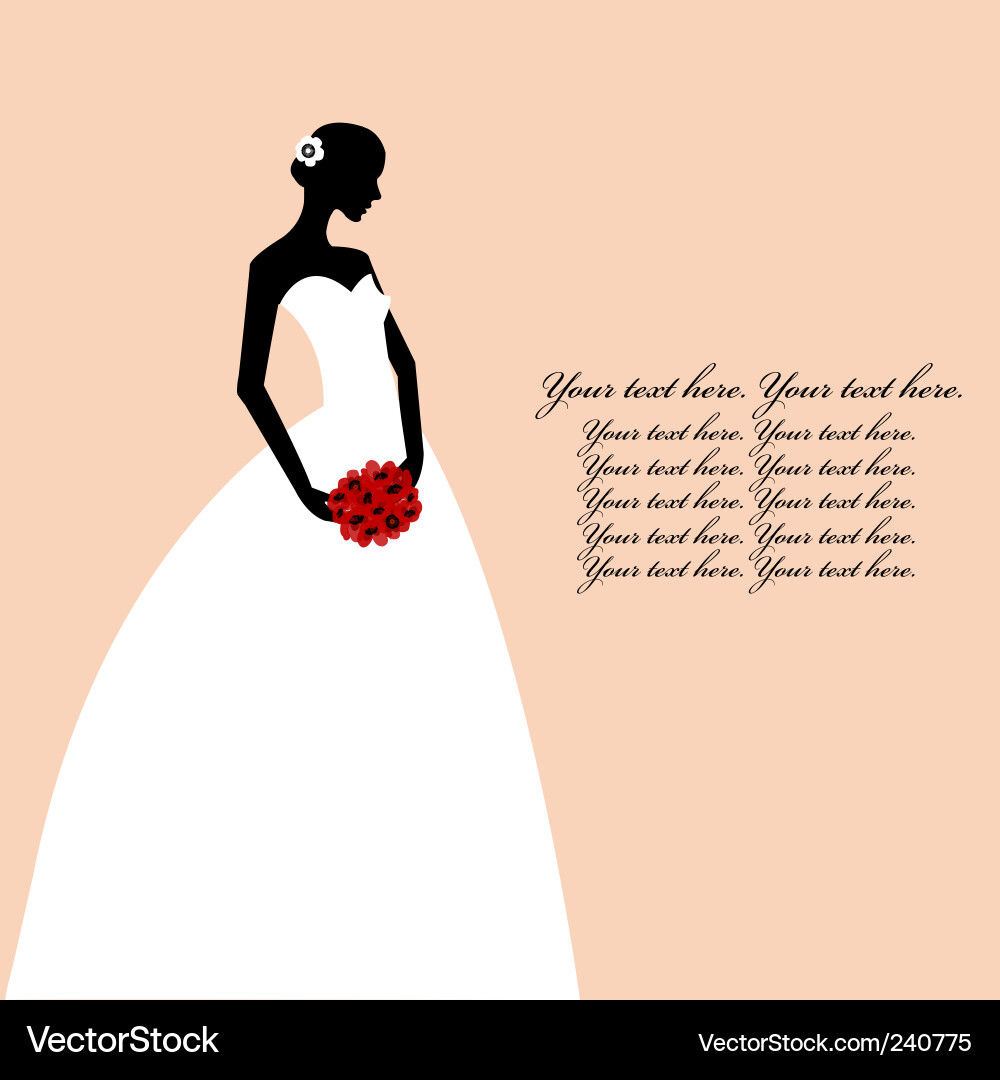 Bride Royalty Free Vector Image - VectorStock