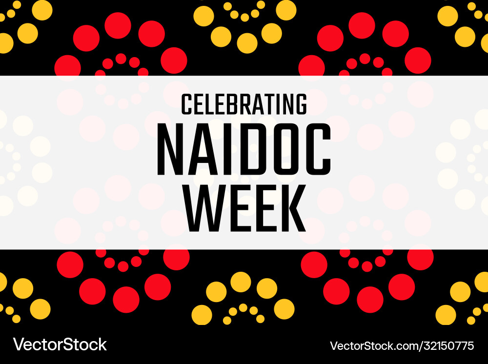 Celebrating naidoc week holiday concept template Vector Image