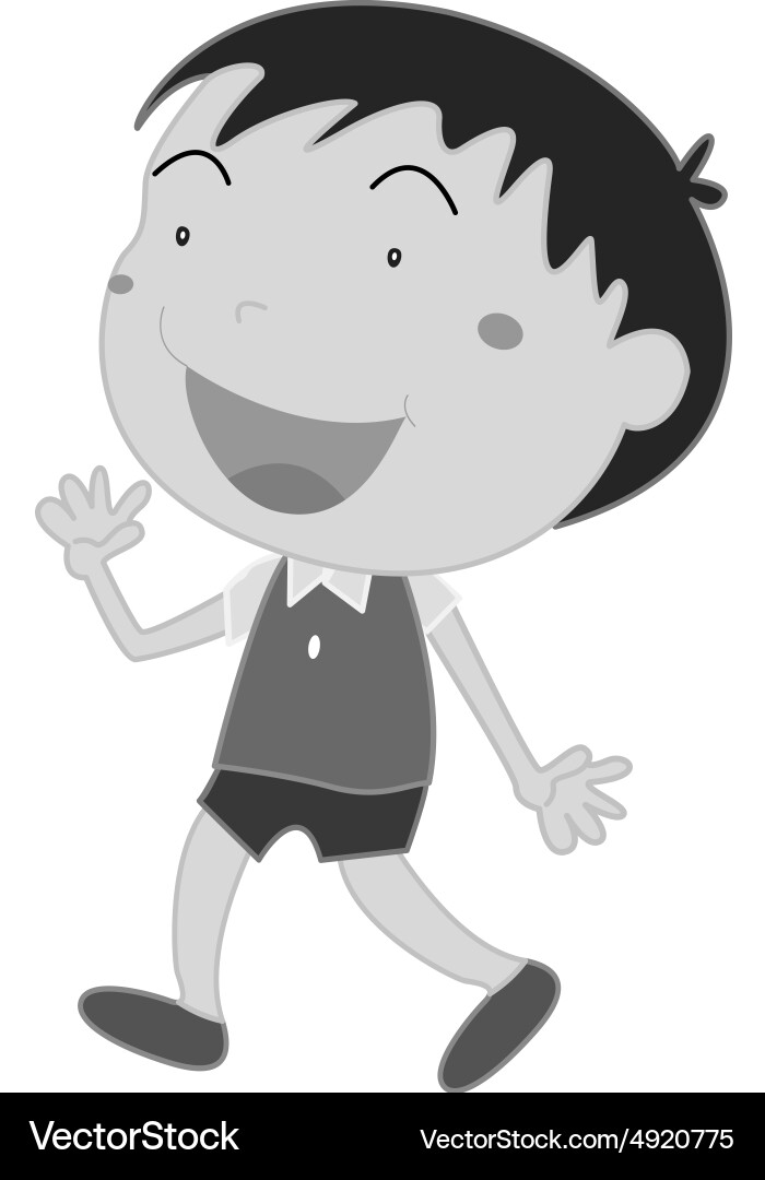 Happy boy Royalty Free Vector Image - VectorStock