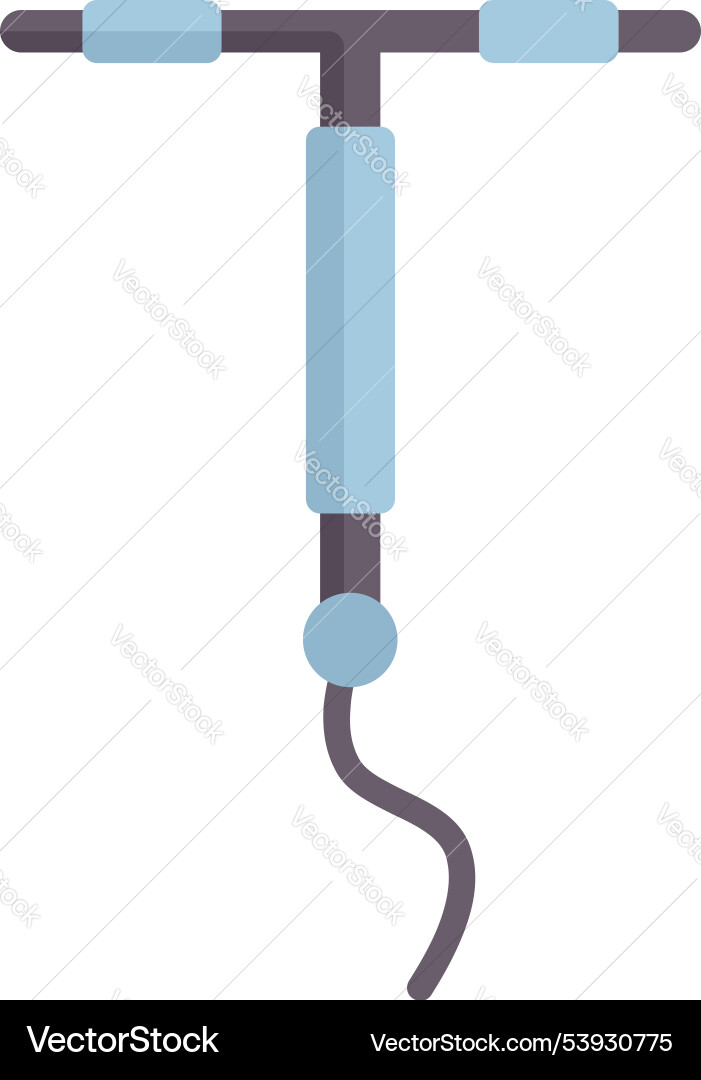 Hormonal intrauterine device iud contraception Vector Image