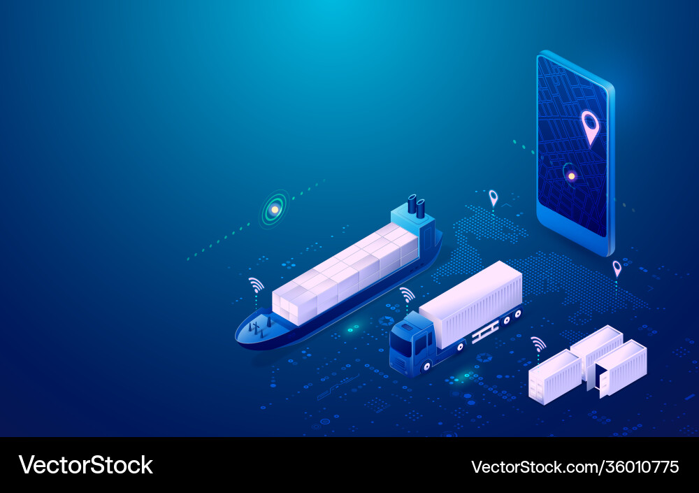 Smartlogistics Royalty Free Vector Image - VectorStock