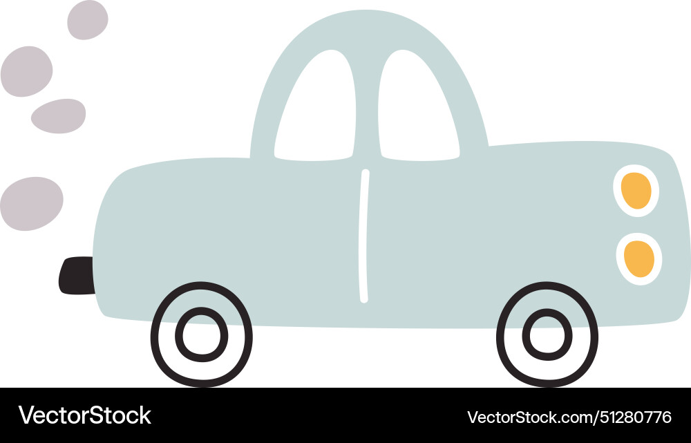 Childish car icon Royalty Free Vector Image - VectorStock