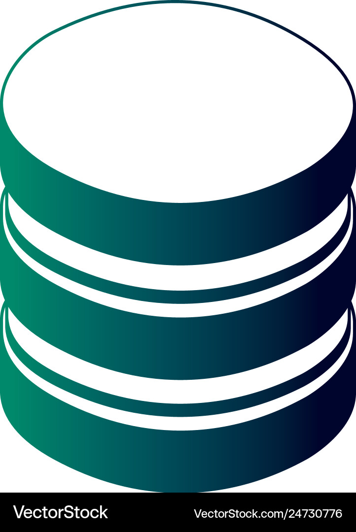 Database center storage file system network Vector Image
