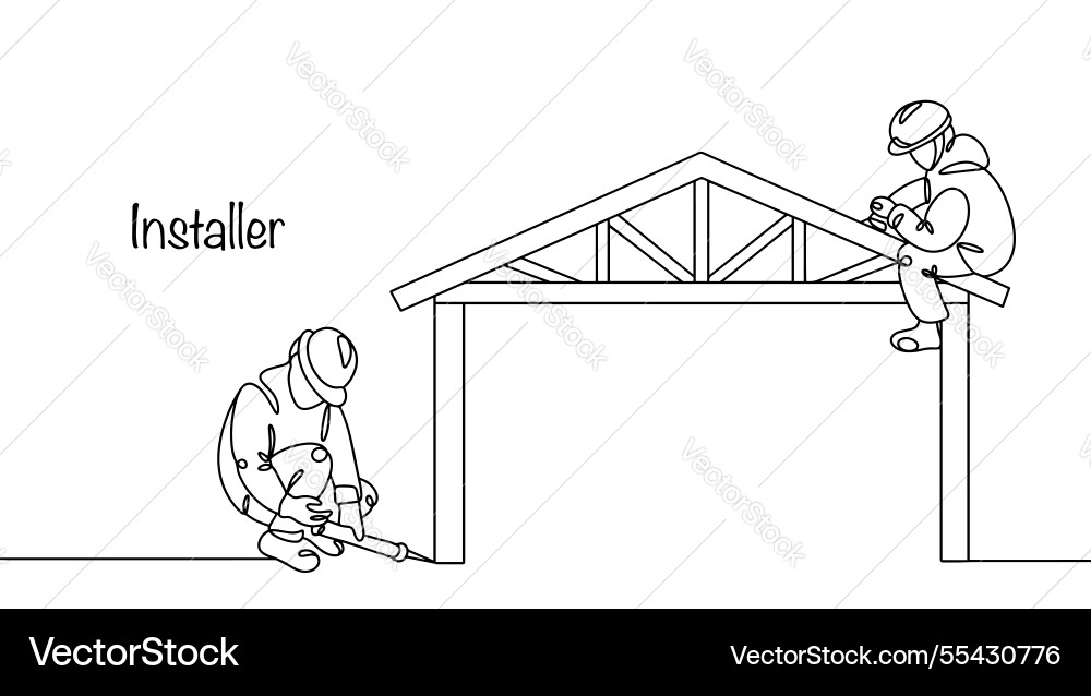 Installer Royalty Free Vector Image - VectorStock