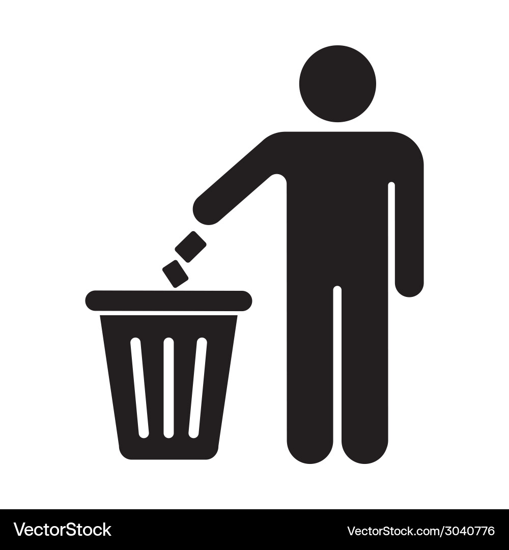 Keep clean sign Royalty Free Vector Image - VectorStock