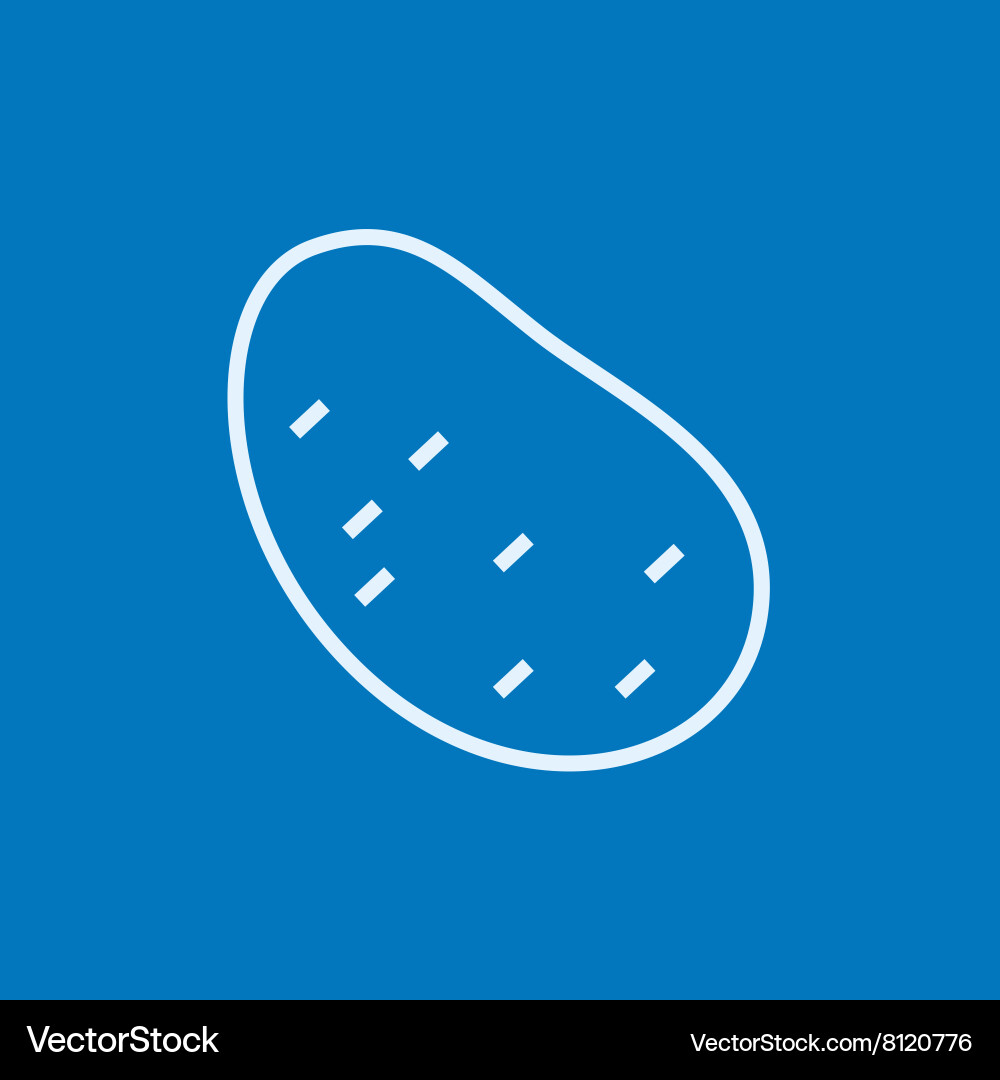 Potato Linie Symbol Lizenzfreies Vektorbild - VectorStock