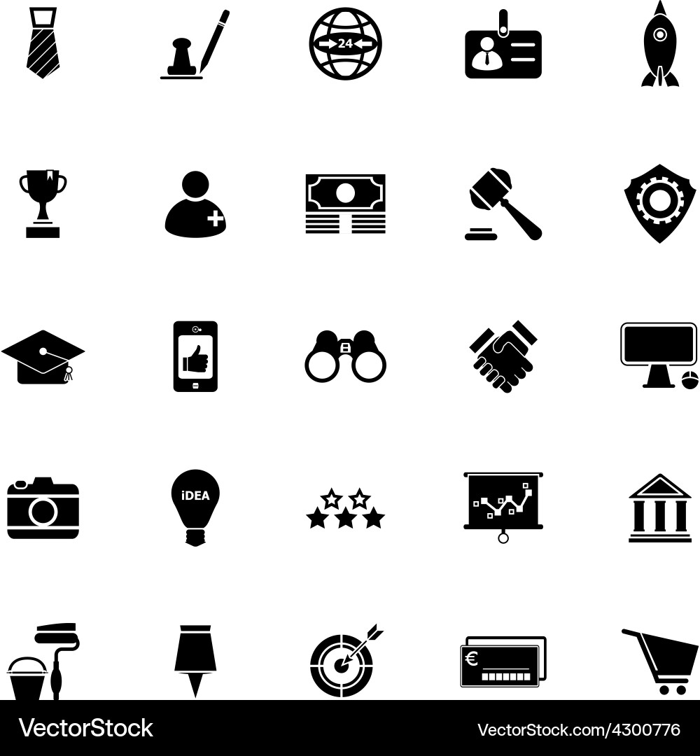 Sme icons on white background Royalty Free Vector Image