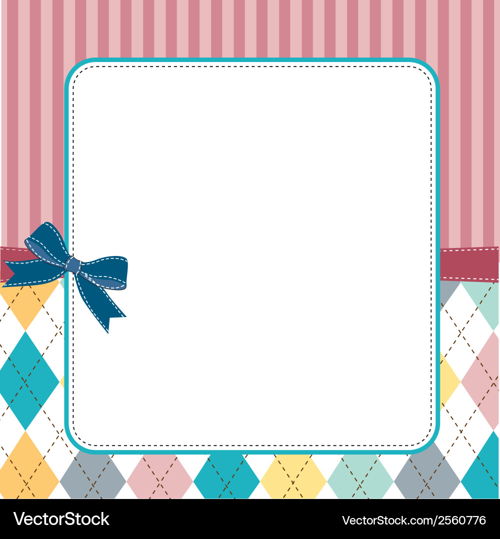 Vorlage Rahmen Design für Grußkarte Lizenzfreier Vektor