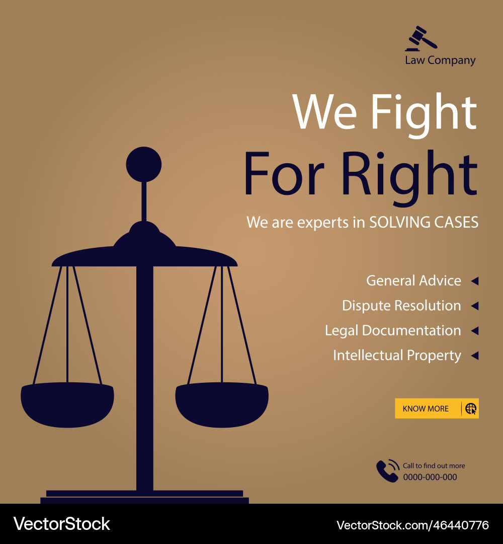 We fight for right banner design template Vector Image