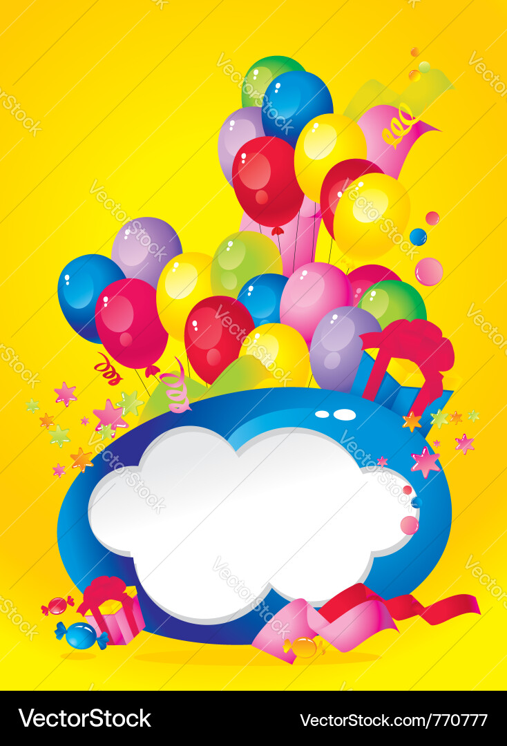 Streamer and frame Royalty Free Vector Image - VectorStock