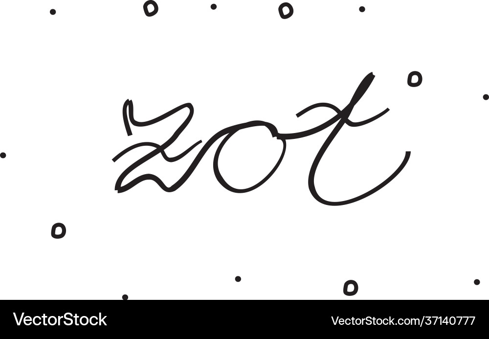 Zot phrase handwritten modern calligraphy text Vector Image