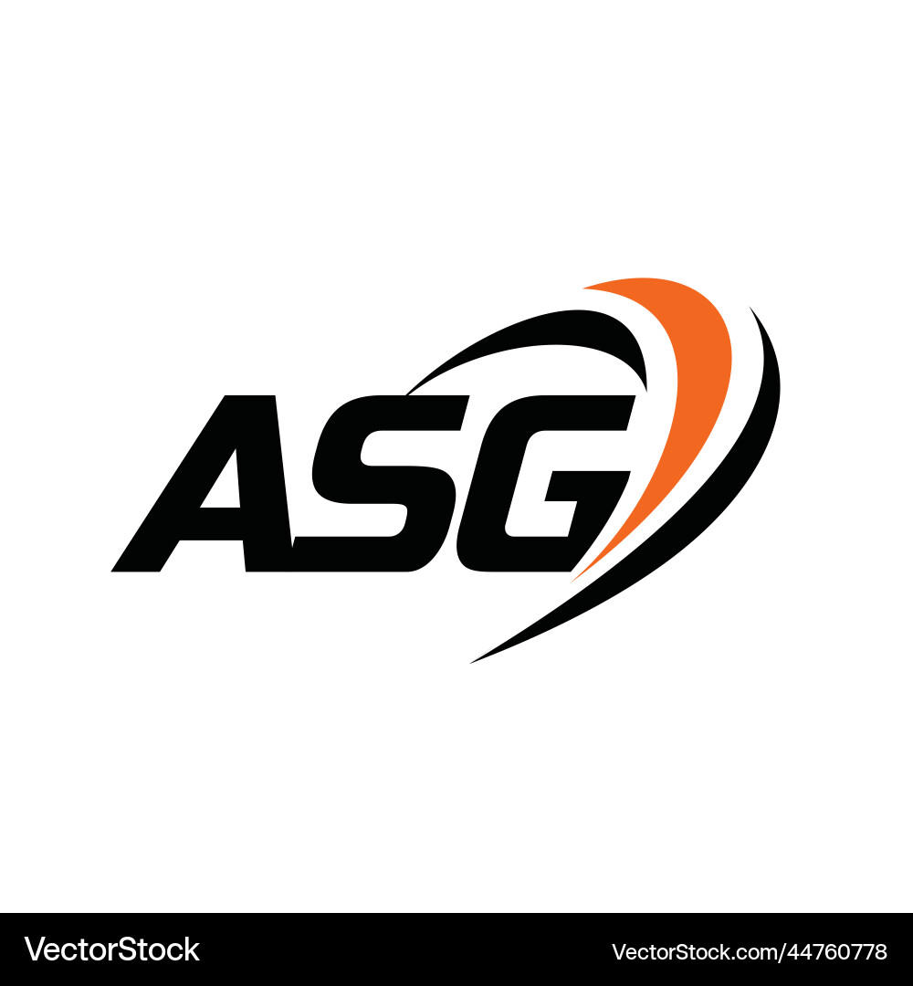 Asg monogram logo Royalty Free Vector Image - VectorStock