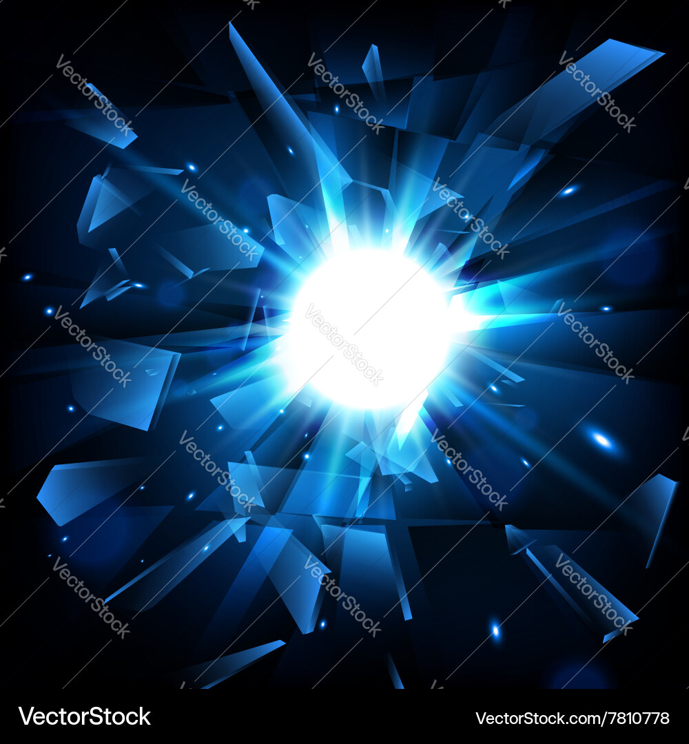 Blue Techno Explosion Vector Images (over 920)