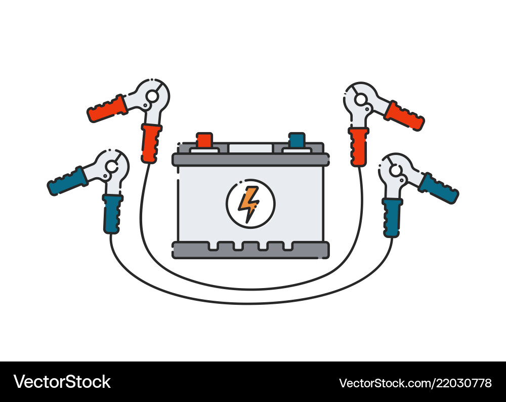 Car battery Royalty Free Vector Image - VectorStock