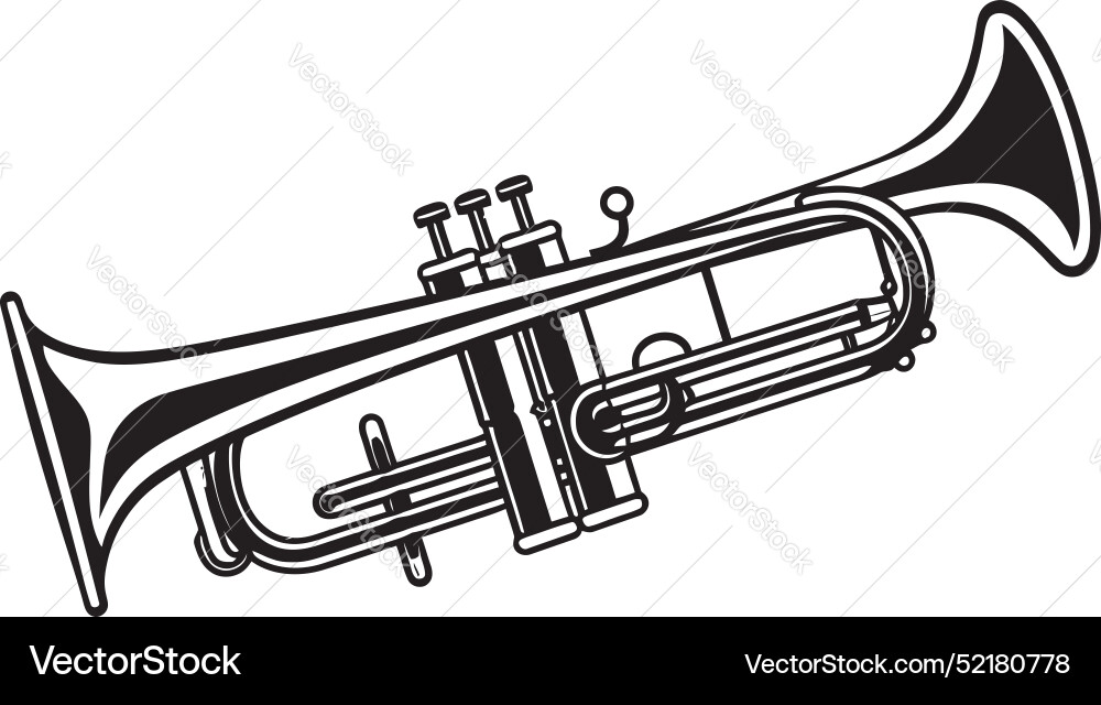 Harmonic pulse melodic trumpet design sonic Vector Image