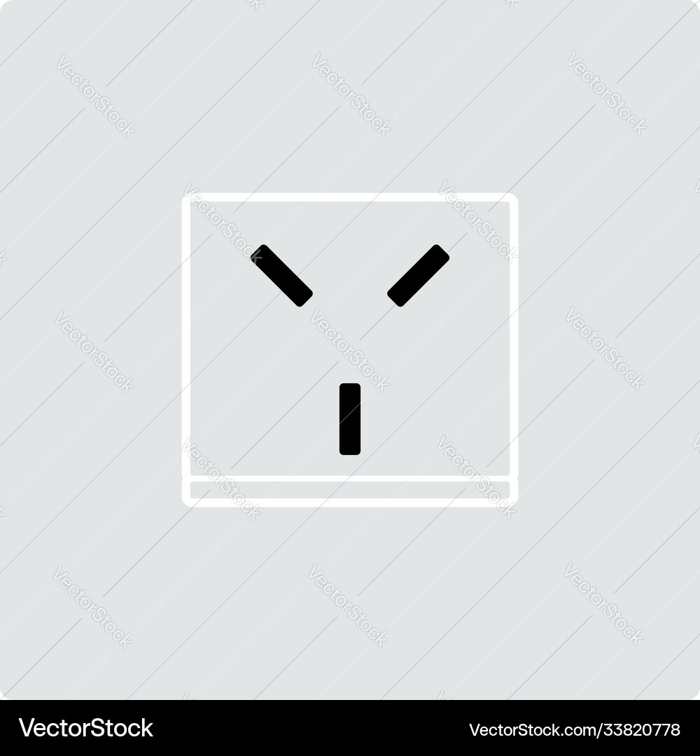 Israel electrical socket icon Royalty Free Vector Image