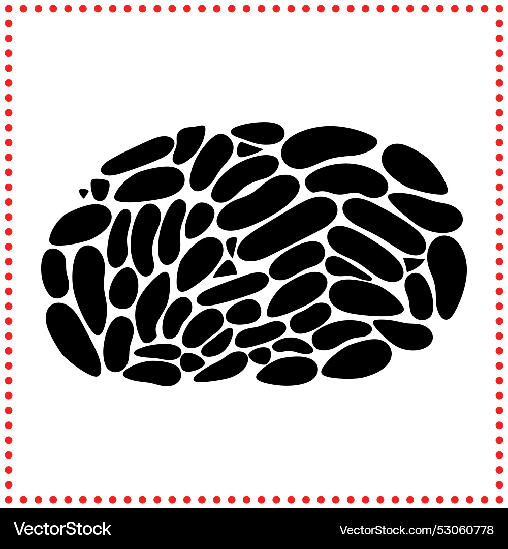 Minimalist pebble silhouette perfect Royalty Free Vector