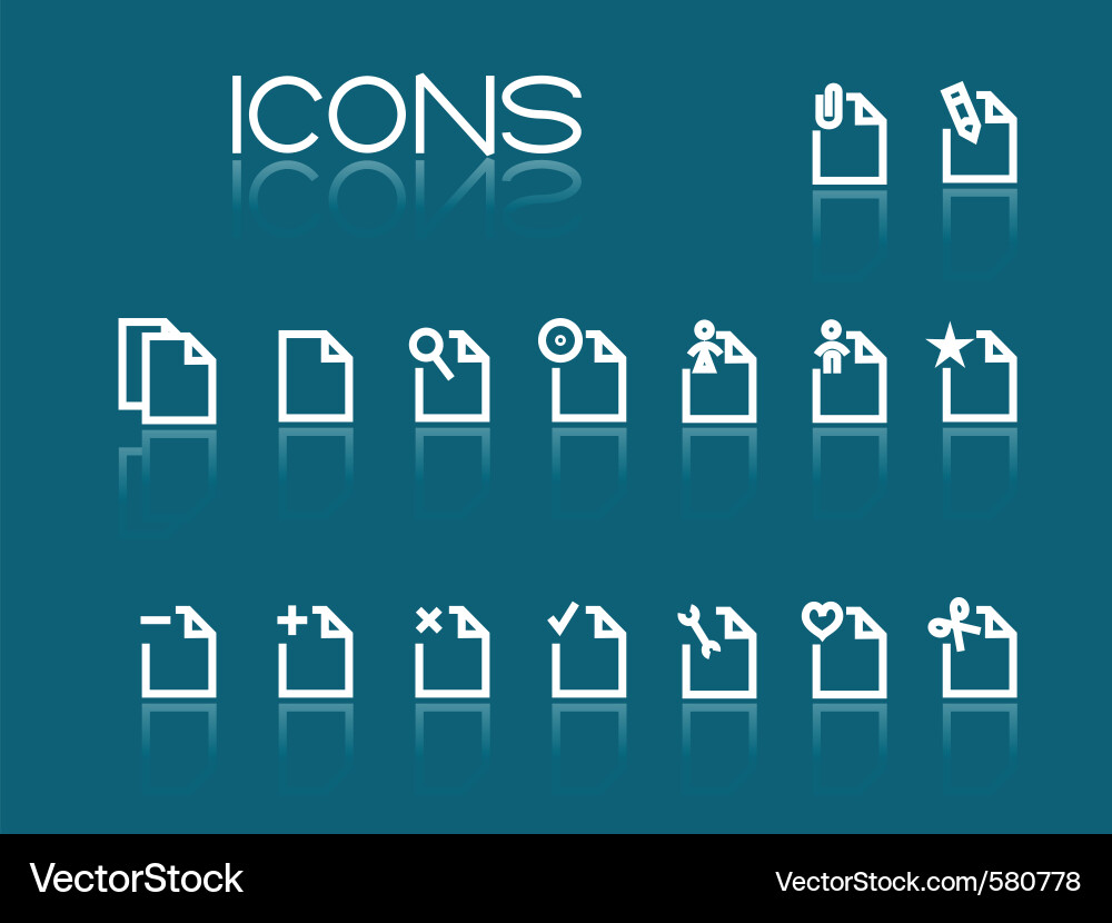 Einfache Icons Lizenzfreies Vektorbild - VectorStock