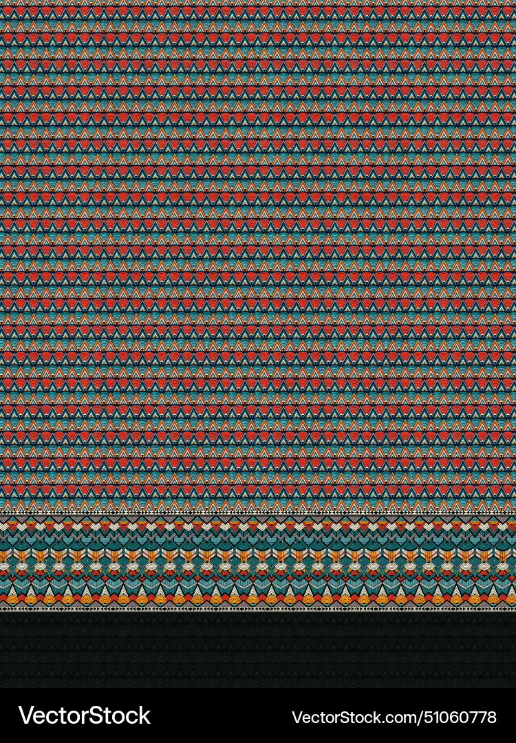 Textile kurti design digital printing design Vector Image