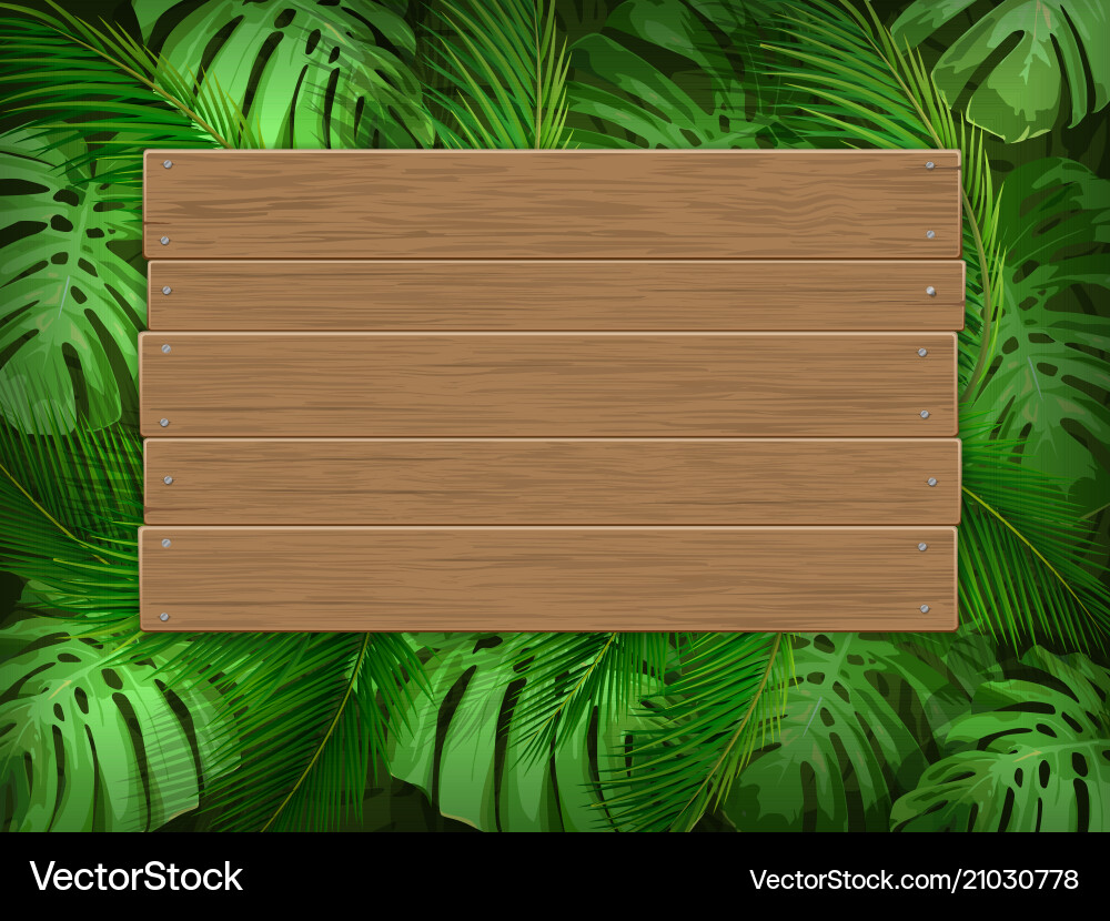 Tropical Leaf Background Royalty Free Vector Image