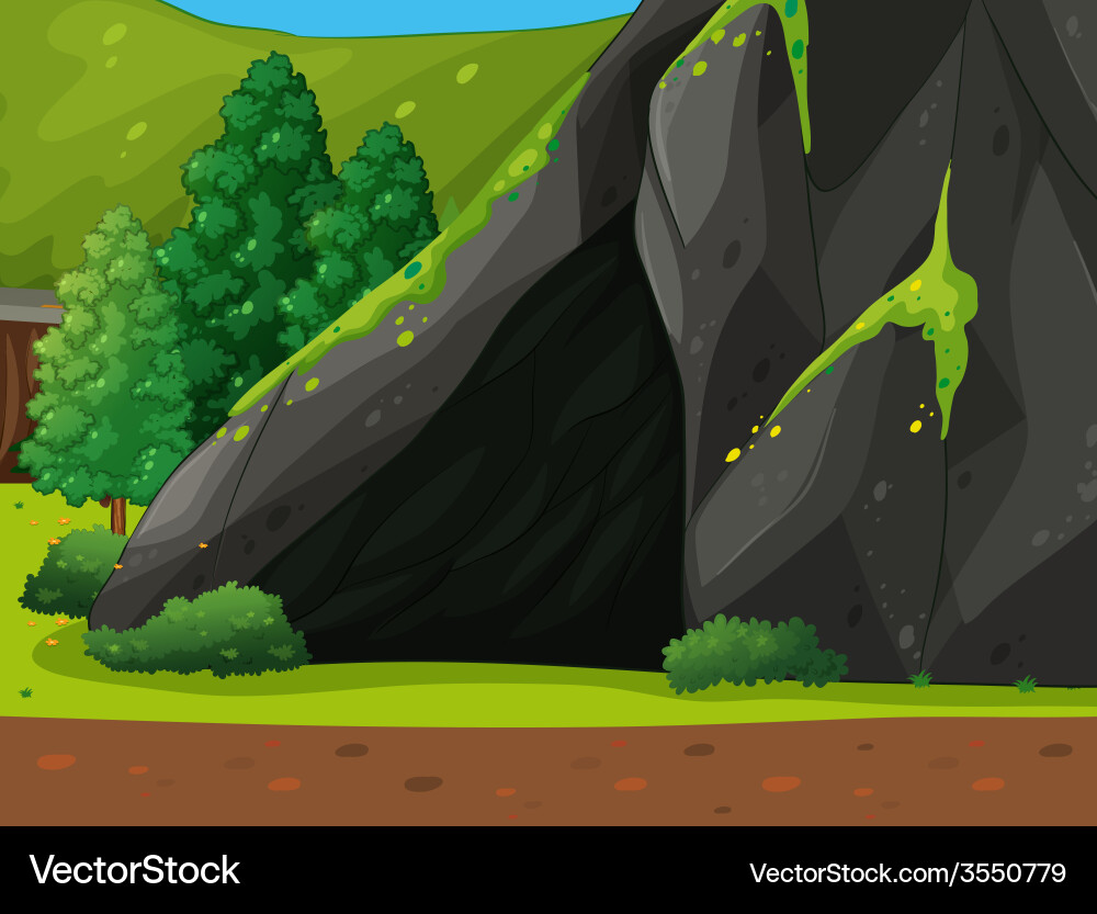 A cave Royalty Free Vector Image - VectorStock