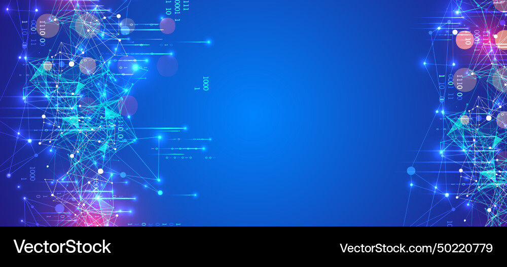 Big Data Abstract Digital Futuristic Royalty Free Vector