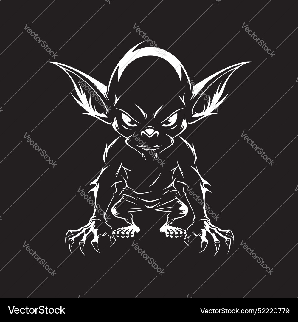 Diabolicaldwarf cartoon evil goblin goblingloom Vector Image